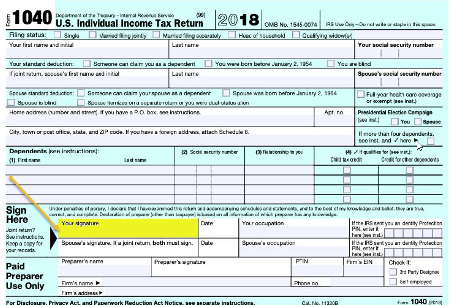 Printable Federal 1040 Form Printable Forms Free Online
